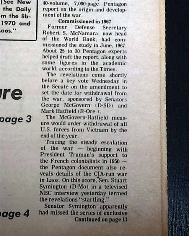 Pentagon Papers exposed in 1971.... - RareNewspapers.com