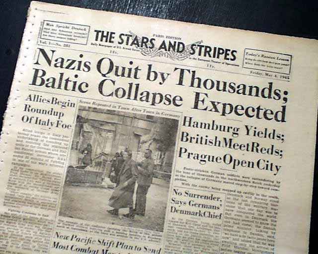 Mussolini dead... Hitler cremated... - RareNewspapers.com