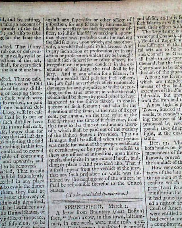 This Act of Congress sparked the Whiskey Rebellion... President ...