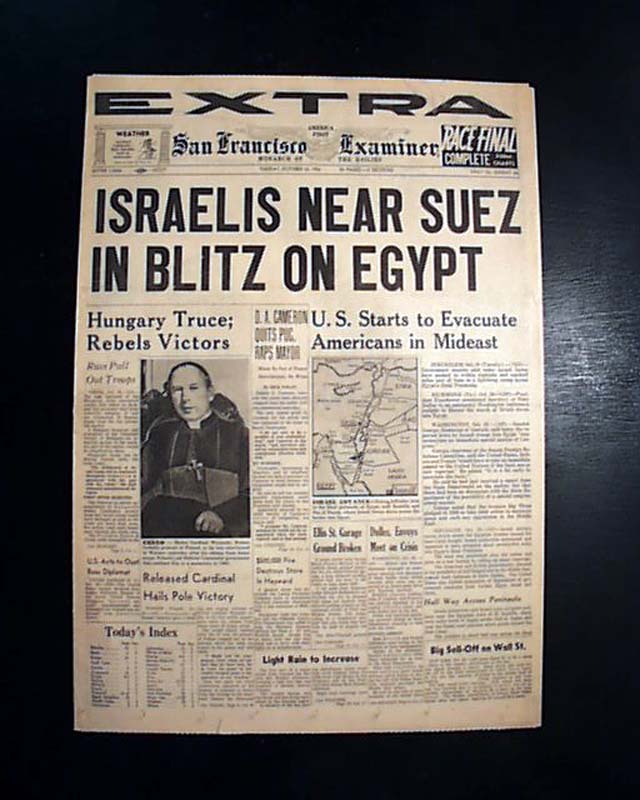 1956 Suez Crisis... - RareNewspapers.com