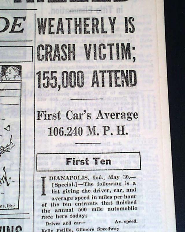 Kelly Petillo wins 1935 Indianapolis 500... - RareNewspapers.com