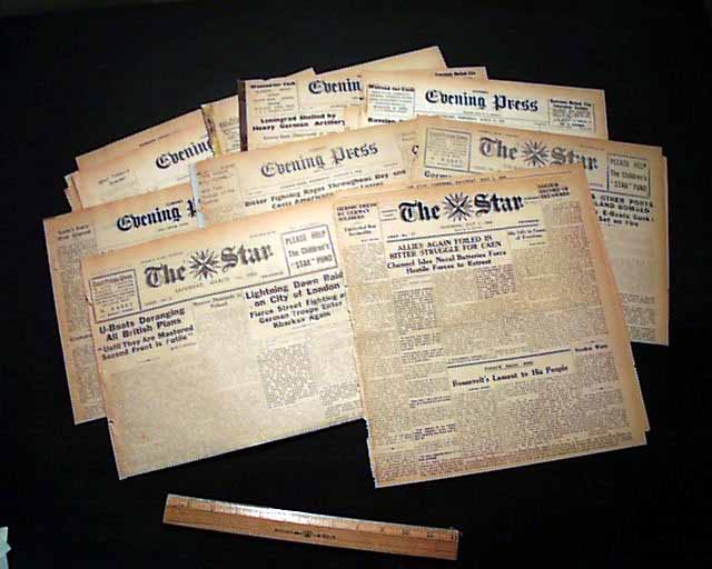 Eight "Nazi" newspapers from World War II... - RareNewspapers.com