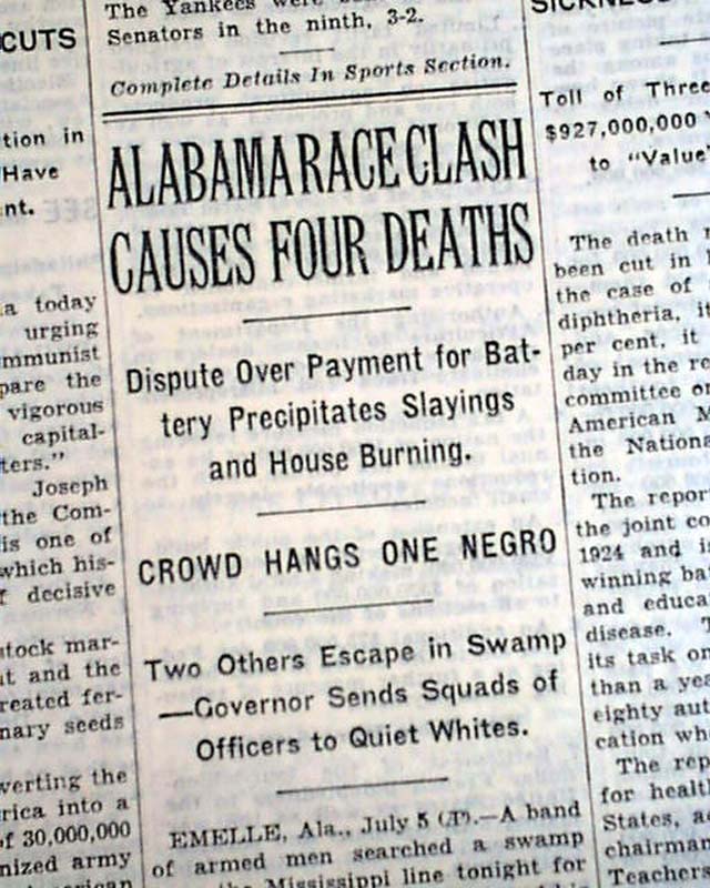 Emelle, Alabama race war... - RareNewspapers.com