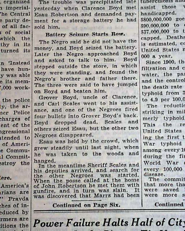 Emelle, Alabama race war... - RareNewspapers.com