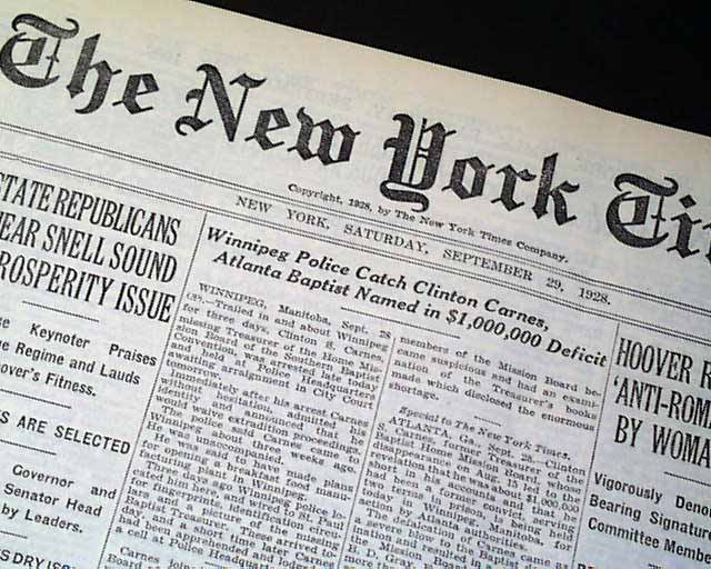 1928 Yankees win pennant.... - RareNewspapers.com