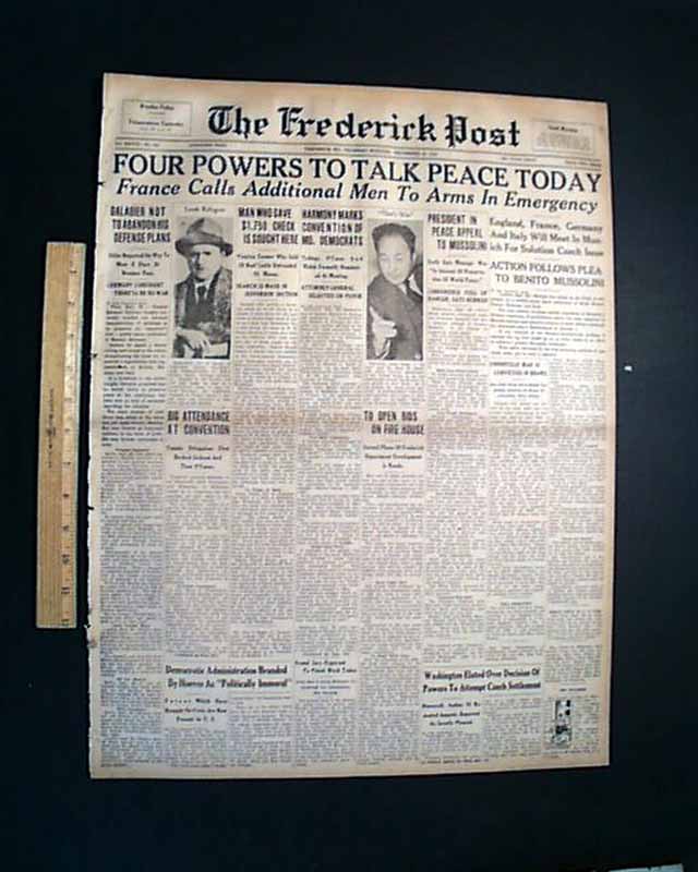 Munich Pact of 1938 - RareNewspapers.com