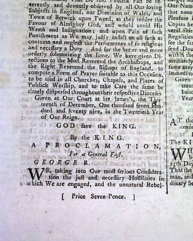A Proclamation by the Queen of England.... - RareNewspapers.com