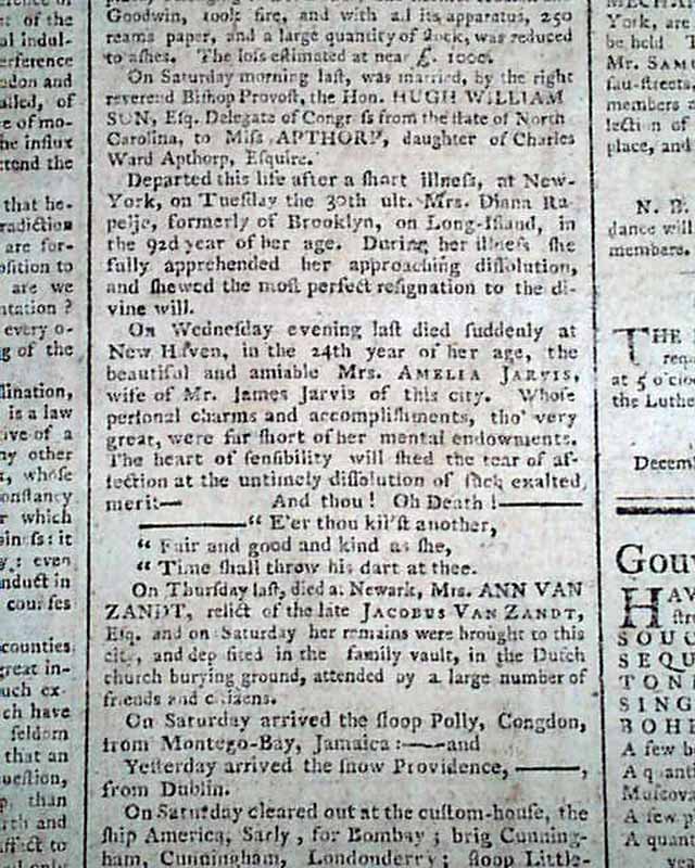 From the first national capital, in 1789... - RareNewspapers.com