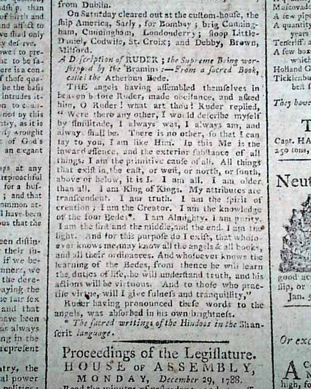 From the first national capital, in 1789... - RareNewspapers.com