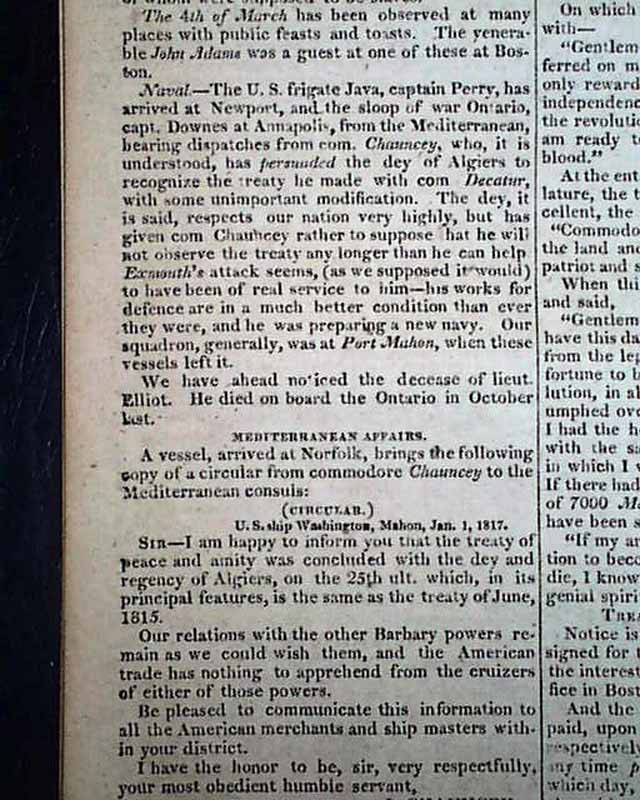 Captain Oliver Hazard Perry... - RareNewspapers.com