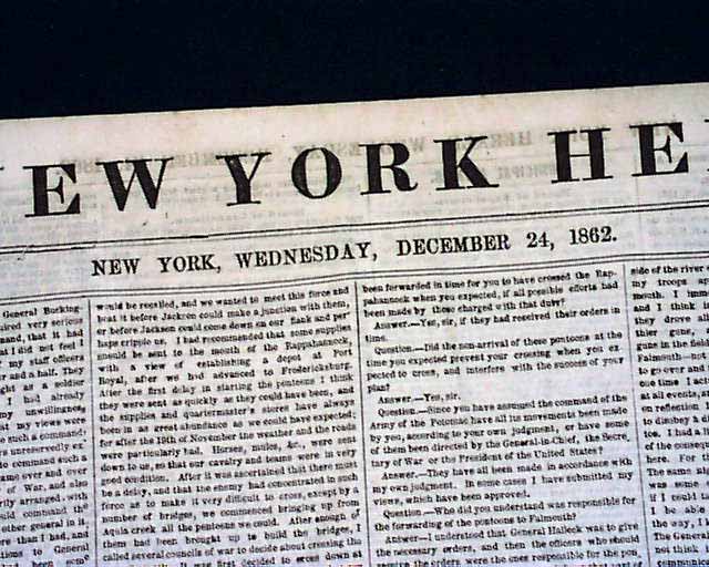 1862 Civil War - Abraham Lincoln.... - RareNewspapers.com