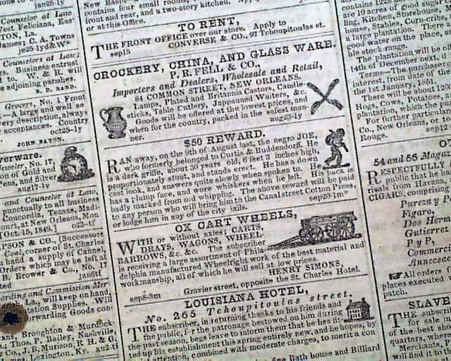 Pre-Civil War newspaper from New Orleans... - RareNewspapers.com