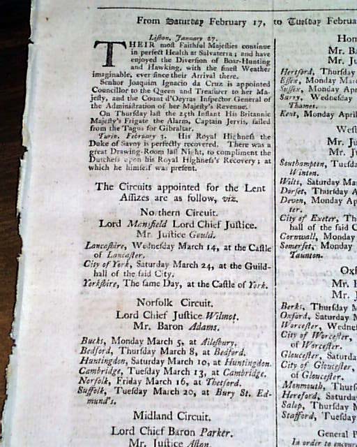 World's Oldest NEWSPAPER 1770 Gazette 235 YEARS OLD... - RareNewspapers.com