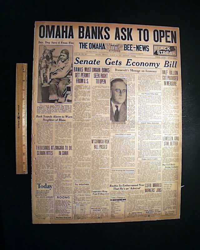 1933 Bank Holiday Ordered... - RareNewspapers.com