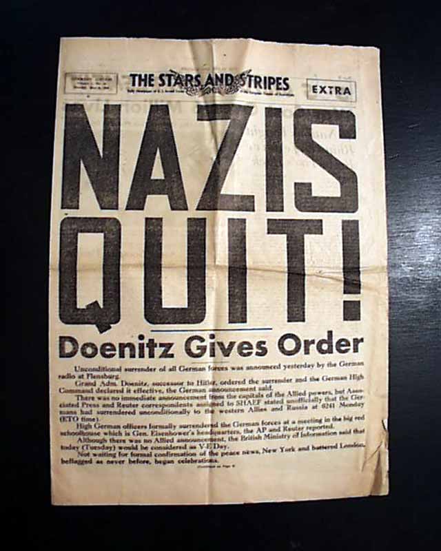 Nazis quit... Germany edition... - RareNewspapers.com