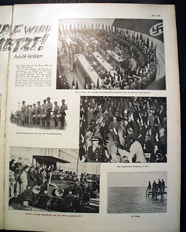 Propaganda magazine for the Nazi party... - RareNewspapers.com
