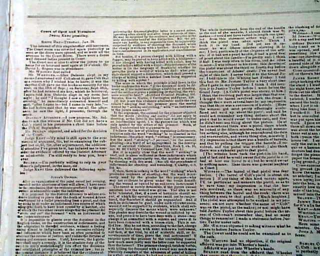 Incredible coverage of the trial of John Colt, with great graphics ...