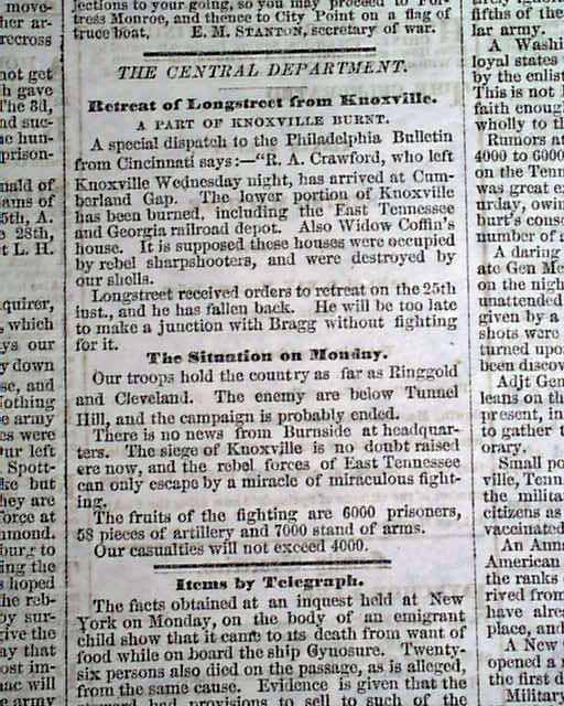 1863 Springfield MA Newspaper.... - RareNewspapers.com
