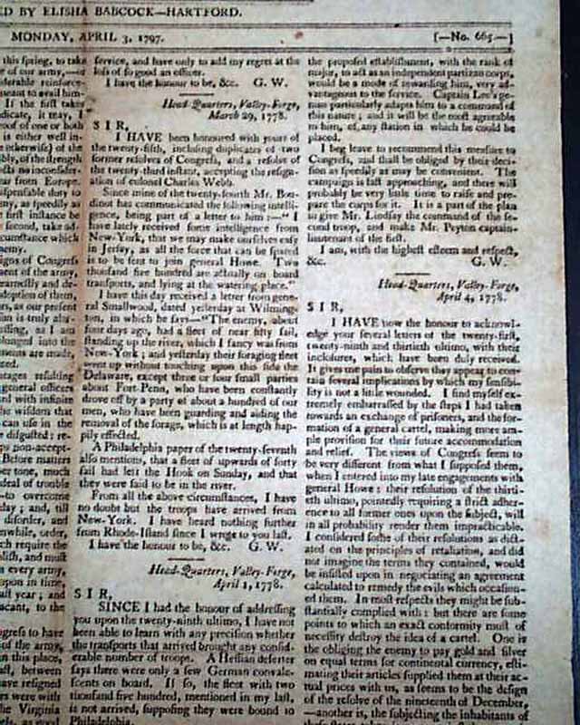 Washington's letters from Valley Forge... - RareNewspapers.com