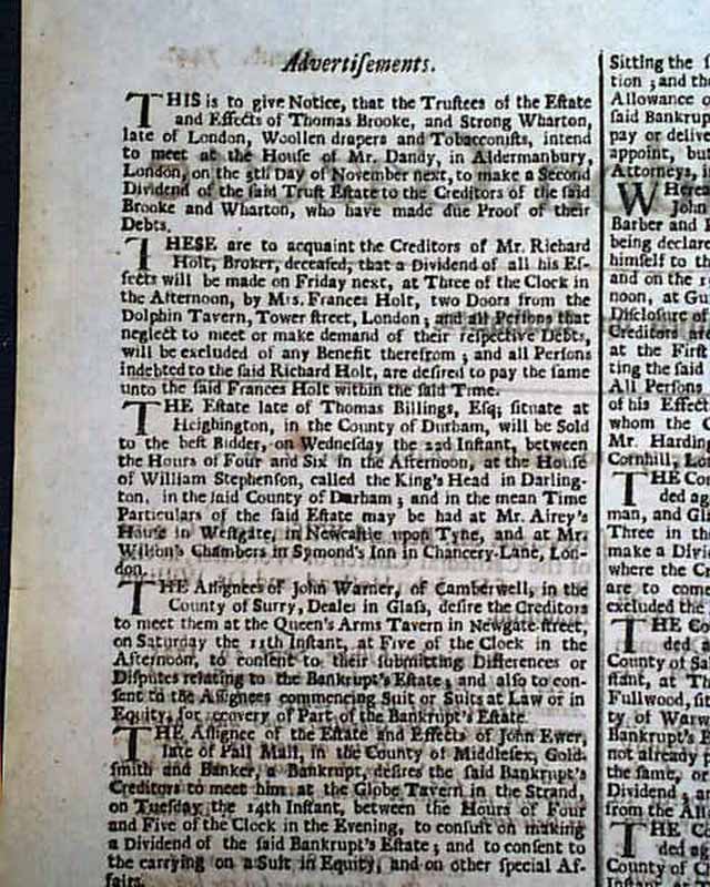 World's Oldest NEWSPAPER 1735 Gazette 270 YEARS OLD... - RareNewspapers.com