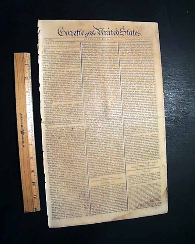 From 1789... mention of Thomas Jefferson... - RareNewspapers.com
