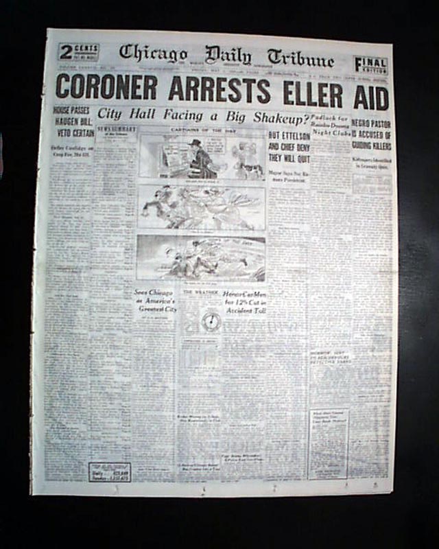 1928 Chicago gangland war in full swing... - RareNewspapers.com