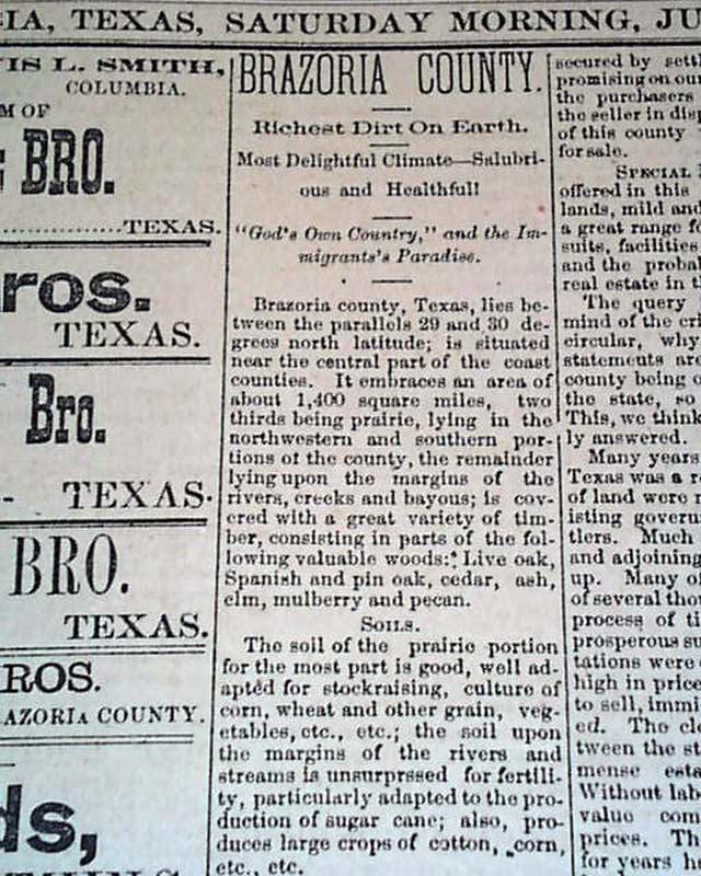Rare, short-lived Texas newspaper from its first capital ...