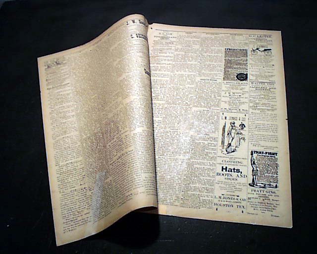 Rare, short-lived Texas newspaper from its first capital ...