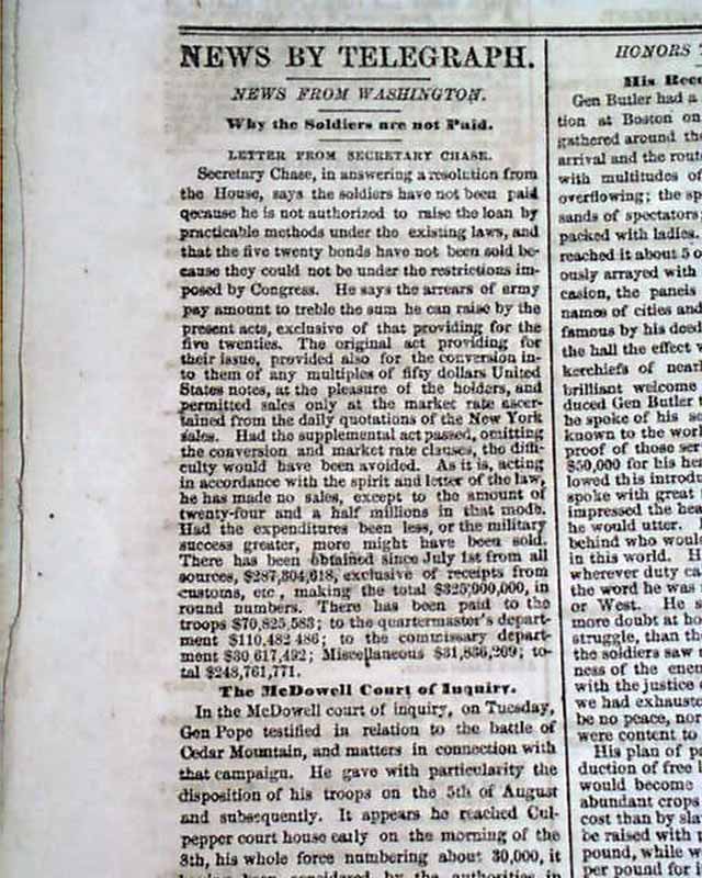 1863 Springfield MA Newspaper.... - RareNewspapers.com