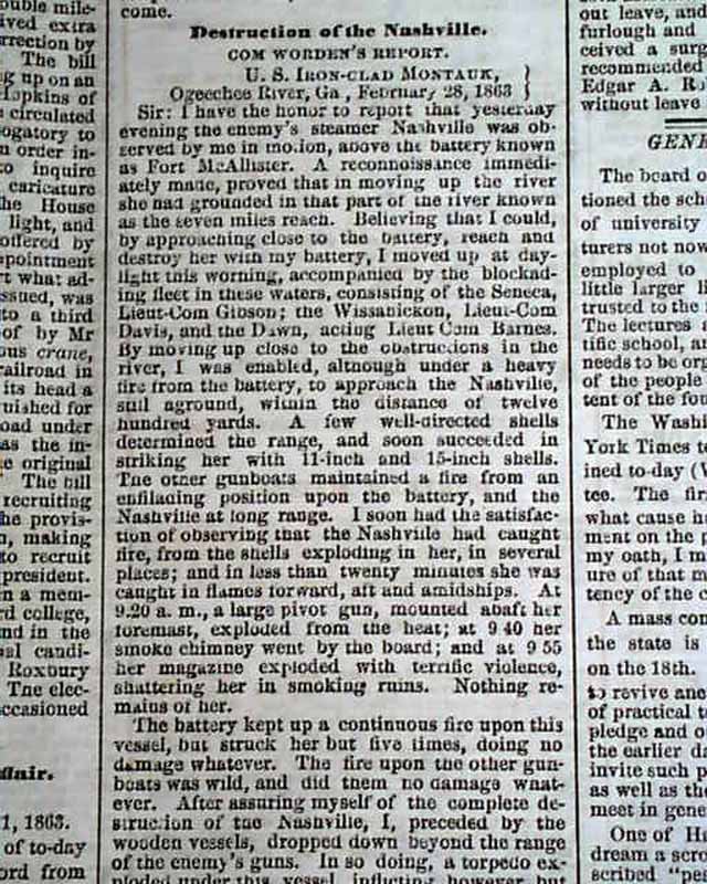 1863 Springfield MA Newspaper.... - RareNewspapers.com