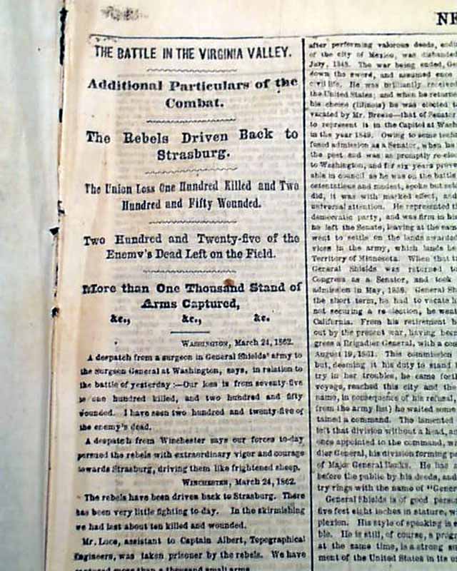 The death of Commodore Uriah P. Levy... Elizabeth City & Beaufort ...
