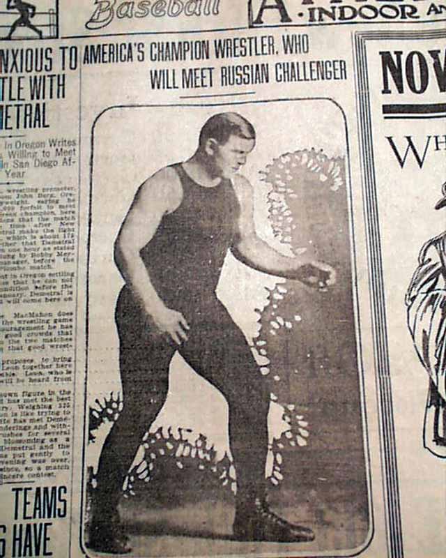 1913 Frank Gotch photo... - RareNewspapers.com