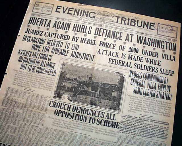 Battle of Ciudad Juarez (1913)... Pancho Villa... - RareNewspapers.com
