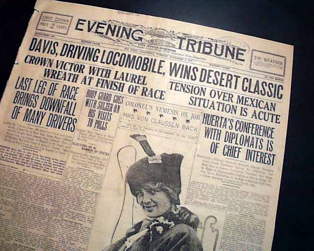 1913 "Cactus Derby" automobile race... - RareNewspapers.com