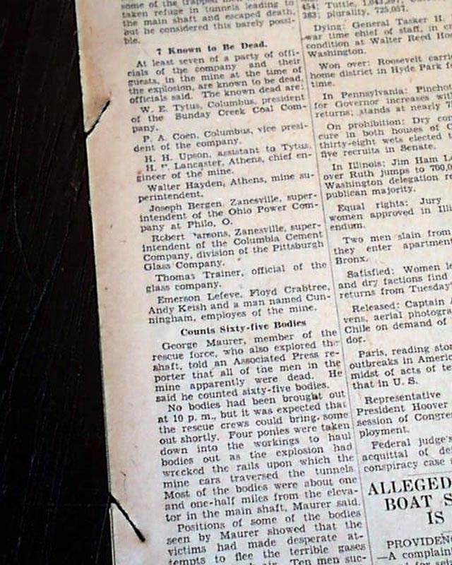 Millfield Mine disaster... Ohio... - RareNewspapers.com