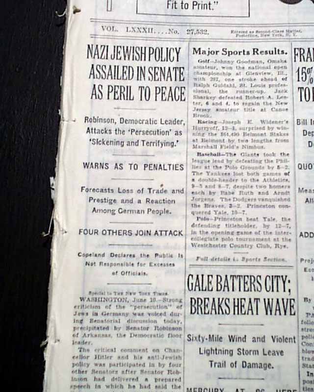 Johnny Goodman wins 1933 U.S. Open... - RareNewspapers.com