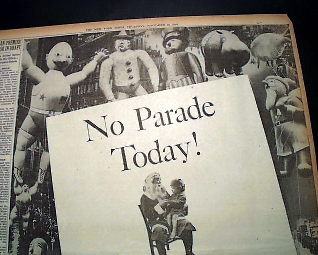 No Macy's Thanksgiving Day Parade ad... - RareNewspapers.com