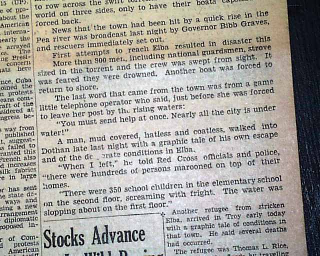 1929 Elba AL Alabama flood.... - RareNewspapers.com