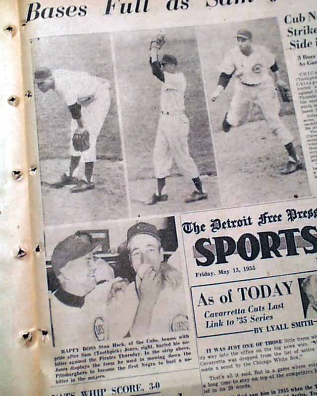 Sam Jones.... 1st Negro to throw a no-hitter in Major League Baseball ...