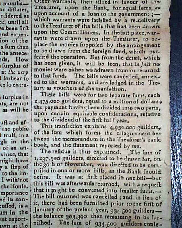 Alexander Hamilton reports... - RareNewspapers.com