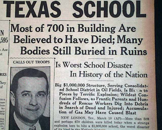 New London, Texas School Explosion... - RareNewspapers.com
