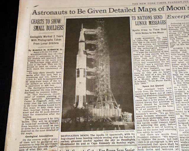 Apollo 11 takeoff... Neil Armstrong... - RareNewspapers.com