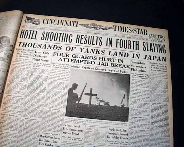 Japan officially surrenders... - RareNewspapers.com