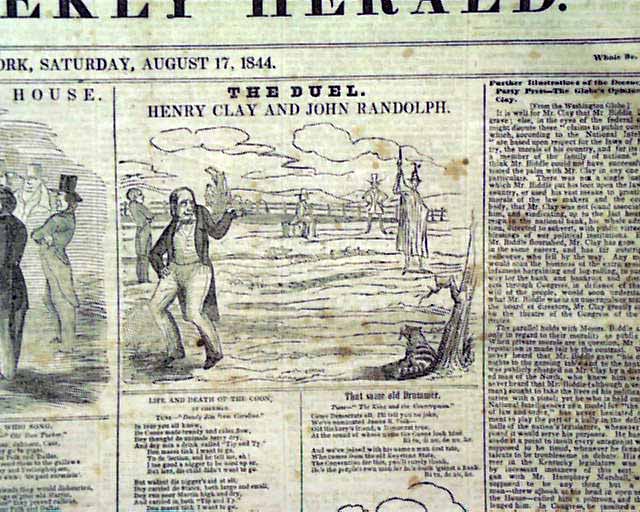 Several front page, early political cartoons.... - RareNewspapers.com