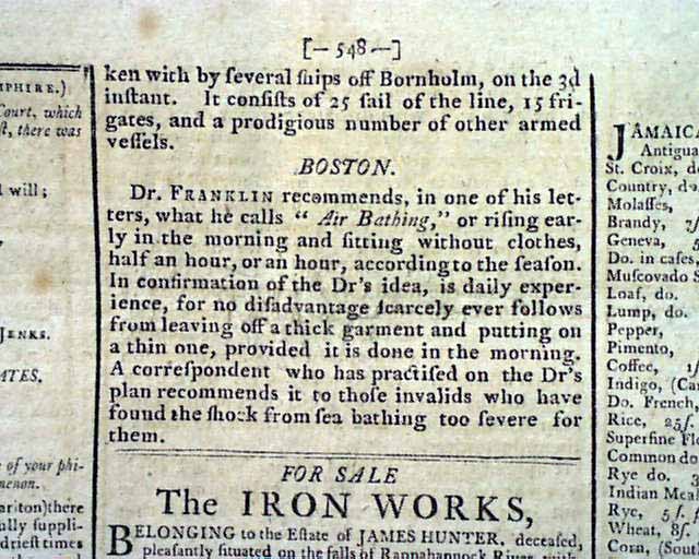 Ben Franklin & Alexander Hamilton... - RareNewspapers.com