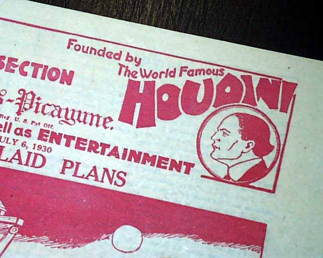 Harry Houdini magic "newspaper"... - RareNewspapers.com