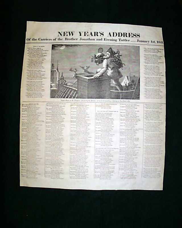 Newspaper broadside Carriers Address... - RareNewspapers.com