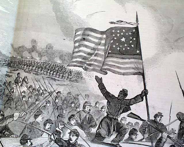 Huge foldout of the Battle of New Bern... - RareNewspapers.com