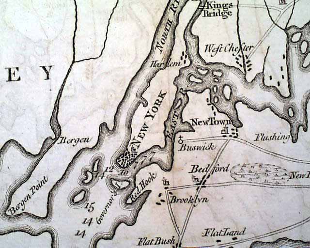 Map of Long Island from 1776... - RareNewspapers.com
