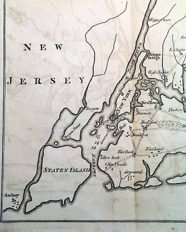 Map of Long Island from 1776... - RareNewspapers.com